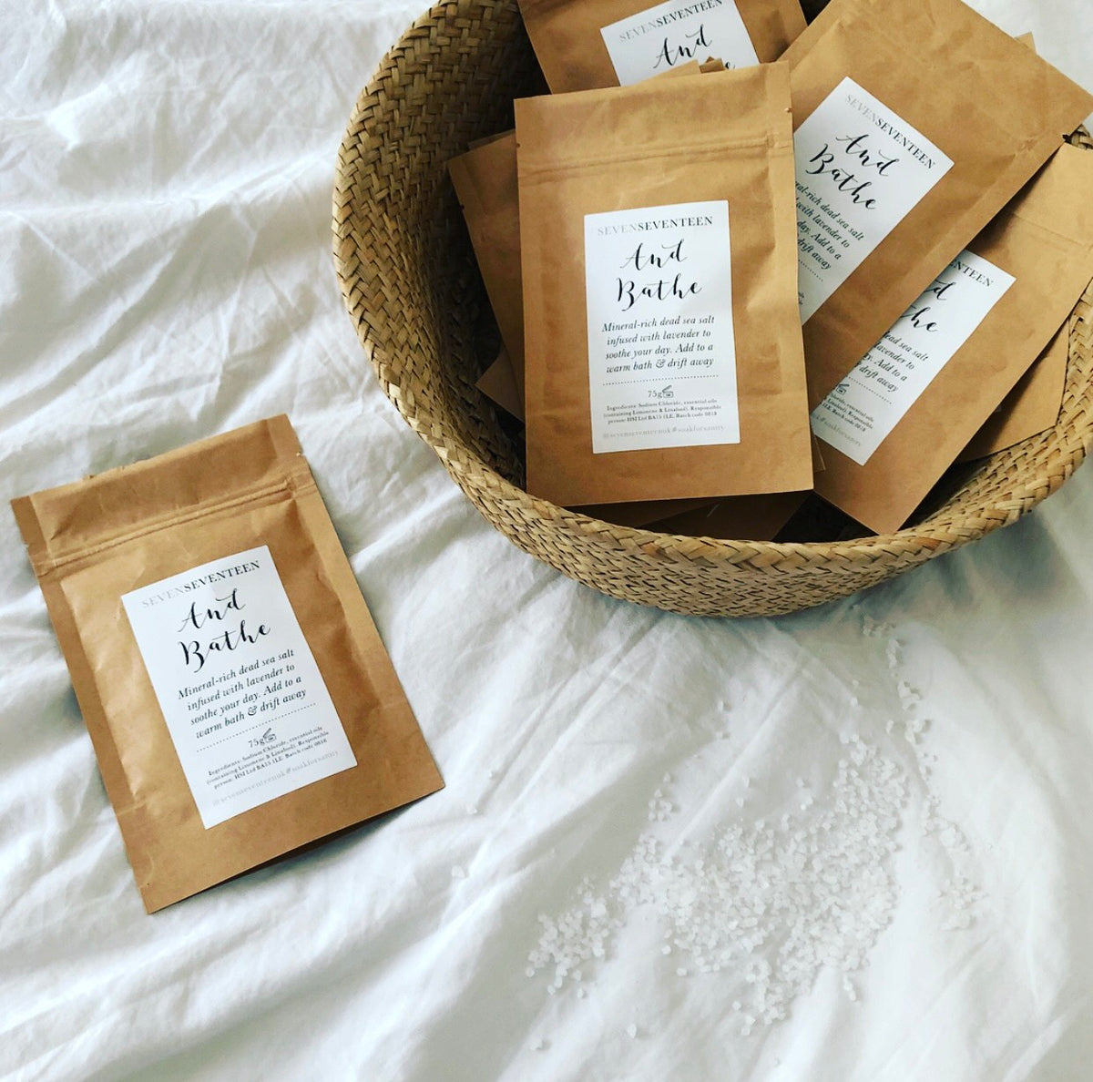 And Bathe / Lavender bath salts sachet | Seven Seventeen